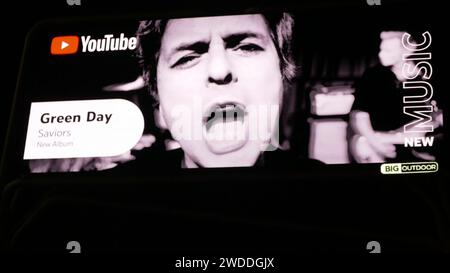 Los Angeles, California, USA 19t January 2024 Green Day New Saviors ...