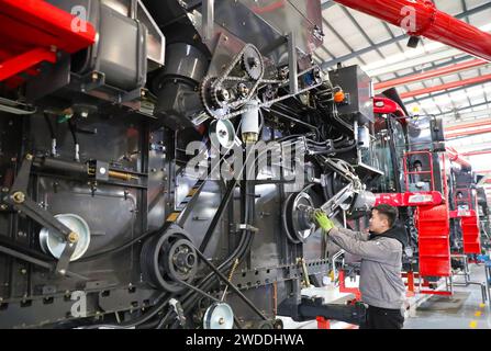 Gaomi China January 20 2024 The Production Line Of An