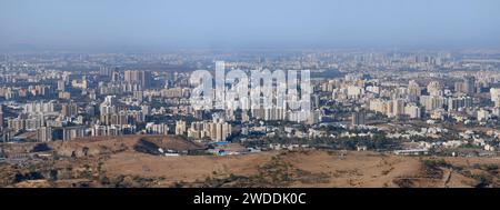 19 January 2024, Cityscape Skyline, Cityscape of Pune city Aerial ...