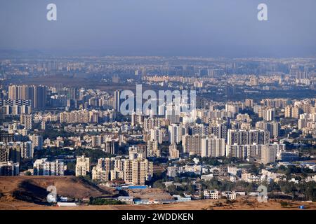 Beautiful Cityscape of Pune city from Bopdev Ghat, Pune, Maharashtra ...