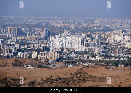 19 January 2024, Cityscape Skyline, Cityscape of Pune city view from ...