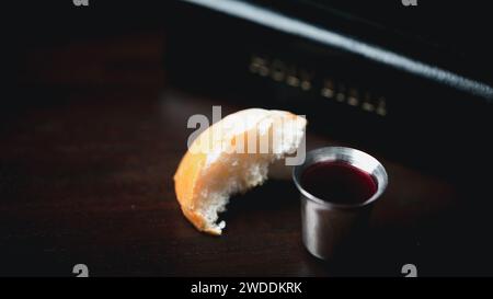 Concept or composition of Eucharist, close up Stock Photo - Alamy