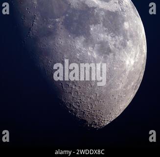 Moon surface with the mountain range Apennines and the craters ...