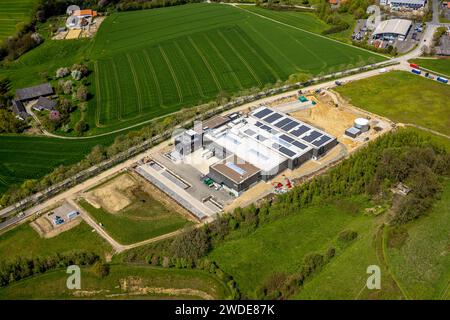 Aerial view, Heiligenhaus Innovation Park, building site and ...