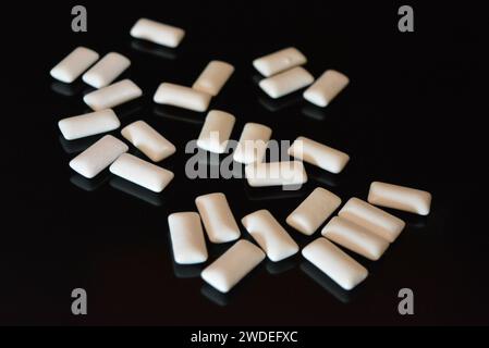 chewing gum with reflection on white background Stock Photo - Alamy