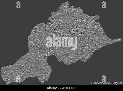 Topographic relief map of DENDERMONDE, BELGIUM Stock Vector Image & Art ...
