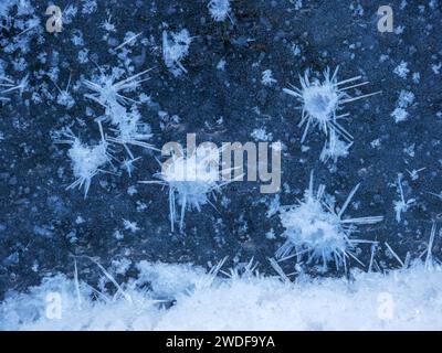 Needle ice in Ambleside, Lake District, UK Stock Photo - Alamy