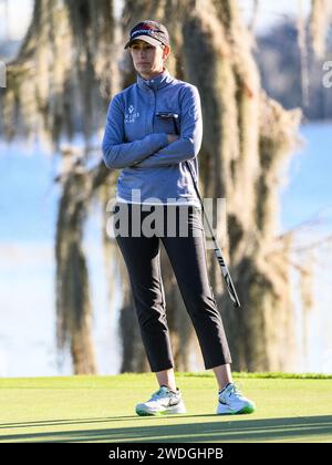 Orlando, FL, USA. 20th Jan, 2023. Nelly Korda on the 10th tee during ...