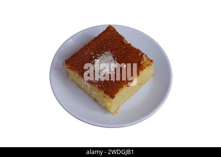Homemade traditional Turkish dessert Revani Stock Photo - Alamy
