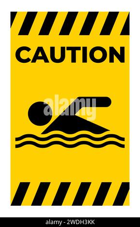 Swimming area sign. Water safety signs and symbols Stock Vector Image ...