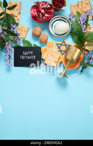 Concept of jewish Passover holiday, space for text Stock Photo - Alamy