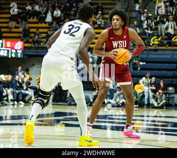 Washington State forward Isaac Jones (13) during of an NCAA college ...