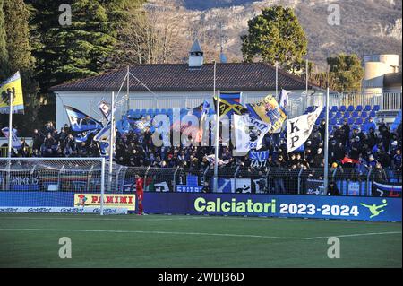 Lecco, Italy. 20th Jan, 2024. Franco Lepore (Lecco) scores a goal ...