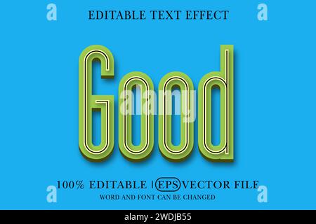 Good 3d text effect styles mockup concept Black text Stock Vector Image ...
