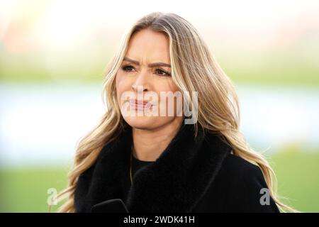 TNT Sports' Laura Woods before the UEFA Champions League match at the ...