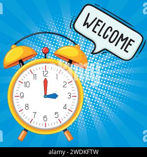 clock pop art design vector image Stock Vector Image & Art - Alamy