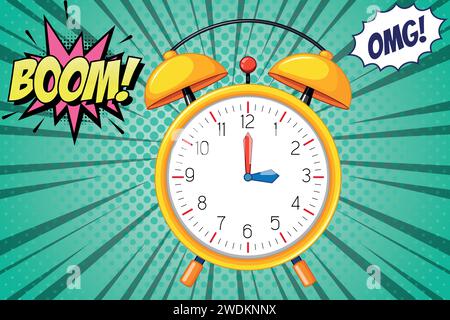 clock business pop art design vector image Stock Vector Image & Art - Alamy