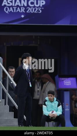 Japan national team head coach Hajime Moriyasu is seen during 2026 FIFA ...