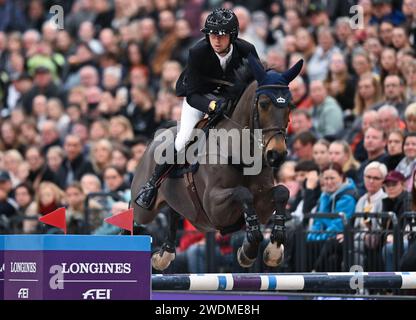 Martin Fuchs of Switzerland with Commissar Pezi during the Turkish ...