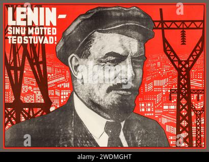 Official LENIN Soviet USSR vintage 1930 poster Constructivist ...