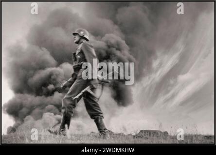 soldier in the smoke Stock Photo - Alamy