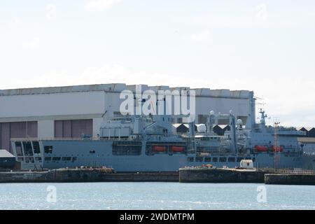 Royal Fleet Auxillary vessel Fort Victoria A387 in for a refit in ...
