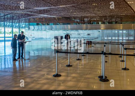 The entrance lobby at Barcelona International Conventions Centre BICC ...