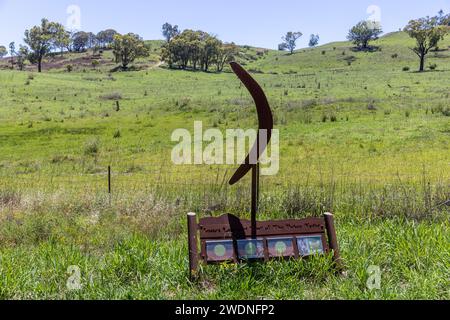 Aboriginal monument of James Lambert Dabee aboriginal tribe, to inform ...