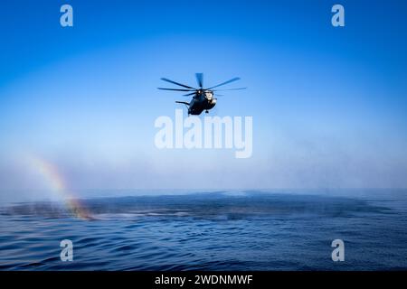 MH-53 Sea Dragon helicopter, USS Bataan Stock Photo - Alamy