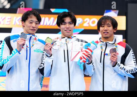 Takeshi Kawamoto, JANUARY 19, 2024 - Swimming : Kosuke Kitajima Cup 2024 Men's 100m Backstroke ...