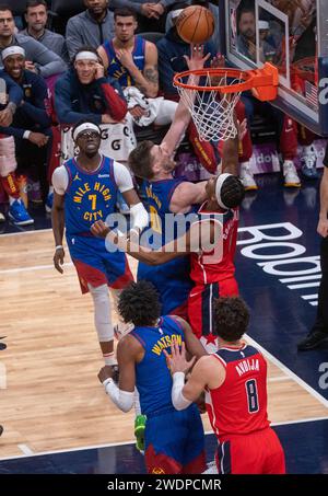 Denver Nuggets guard Christian Braun (0) in the first half of an NBA ...