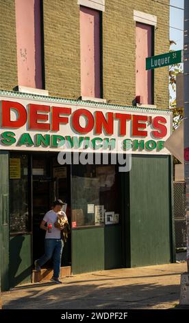 Defonte's sandwich shop in Redhook Brooklyn NYC Stock Photo - Alamy