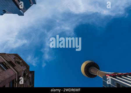 Sydney City Centre and the Iconic Sydney Tower Eye View Stock Photo - Alamy