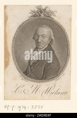 A portrait of Christoph Martin Wieland by Anton Graff, a renowned ...