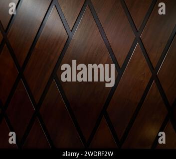 Deluxe wood rhombus wall texture for interior design Stock Photo - Alamy