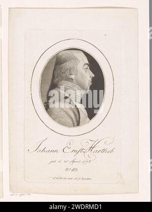 Portrait of Johann Ernst Hartlieb, Christoph Wilhelm Bock, 1800 ...