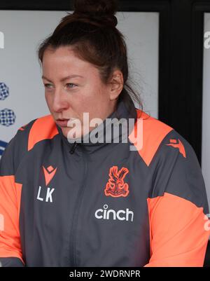 Crystal Palace manager Laura Kaminski before the Barclays Women's ...
