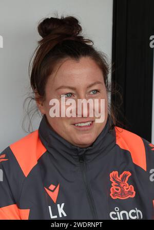 Crystal Palace manager Laura Kaminski before the Barclays Women's ...