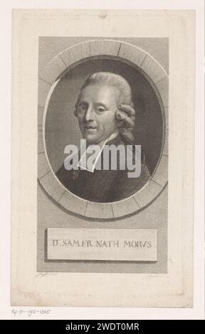 Portrait van Samuel Friedrich Nathanael Morus, Johann Heinrich Lips ...