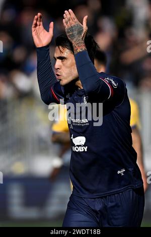Nicolas VIOLA of Cagliari Calcio during the Italian championship Serie ...