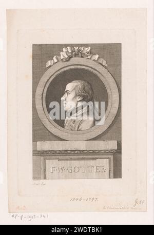 Portrait van Friedrich Wilhelm Gotter, Gottlob August Lieb, 1756 - 1819 ...