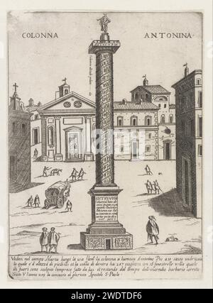 Colon of Antoninus Pius in Rome, Giacomo Lauro, 1612 - 1628 print View ...