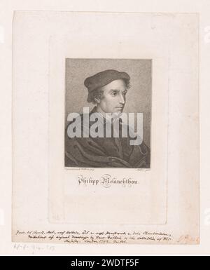 Portrait van Philipp Melanchton, Ernst Ludwig Riepenhausen, 1775 - 1840 ...