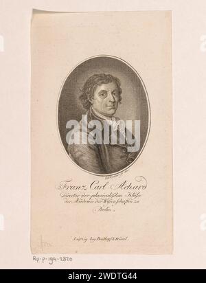 Porter Van Franz Carl Achard, Gustav Georg Endner, 1800 print Portrait ...