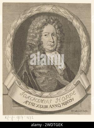 PortraT van Joachim Hoppe, Heinrich Jakob Otto, 1704 - 1749 print ...