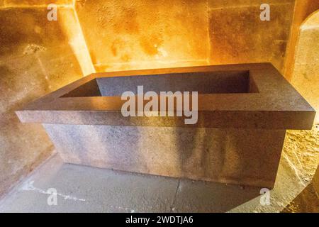 Egypt, Fayum region, El Lahun, pyramid of Sesostris II, the vault, with ...