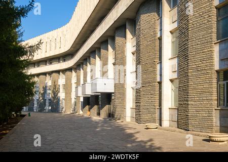 The xterior facade, front entrance to the Military History Museum. At ...