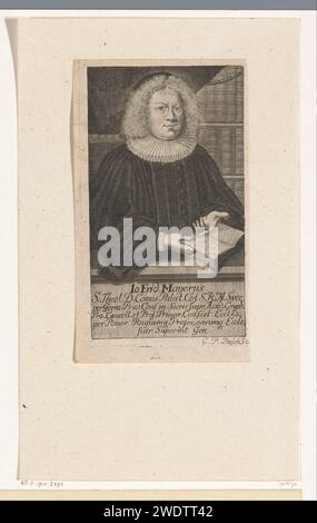 Portrait van Johann Friedrich Mayer, Elias Nessenthaler, 1674 - 1714 ...