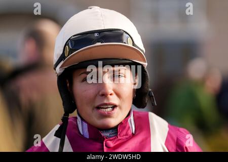 Jockey Lilly Pinchin at Warwick Racecourse. Picture date: Monday ...