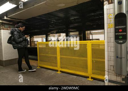 MTA installed barriers to protect customers in pilot program on 191st ...